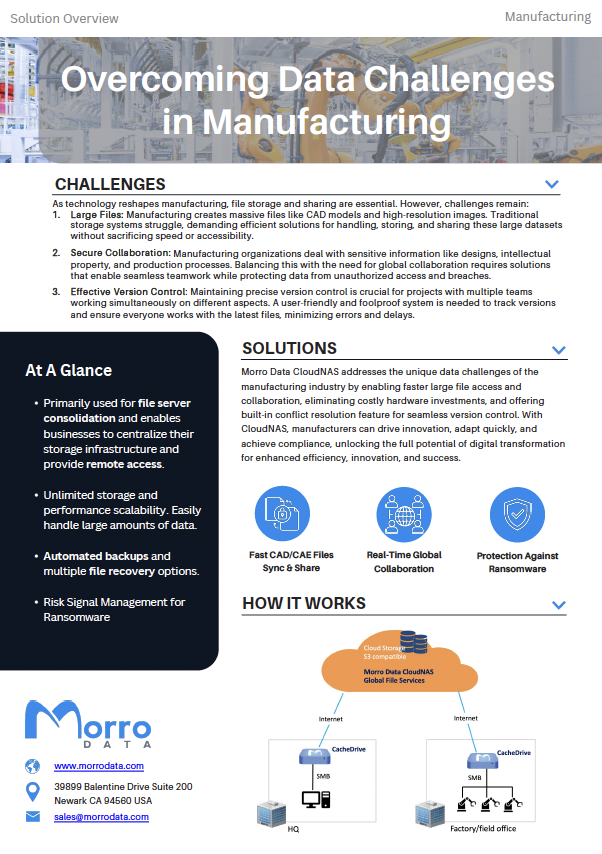 Morro Data Global File Services Migrate File Server to Cloud